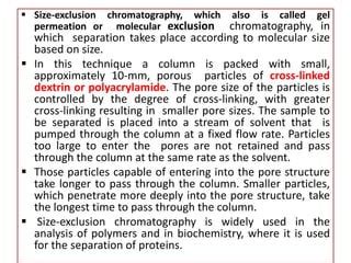 M Sc Part Iintroduction To Separation Methods In Analytical Chemistry Ppsx