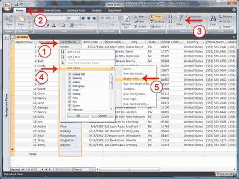 Sorting Filtering And Relationships