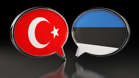 연설 거품과 터키 에스토니아 플래그입니다 3 차원 일러스트 레이 션 0명에 대한 스톡 사진 및 기타 이미지 0명 3차원 형태 Eurozone Istock