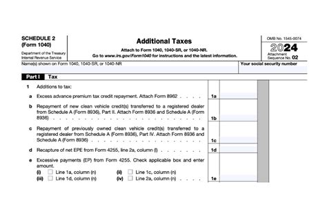 What Is Irs Form 1040 Schedule 2 How To File