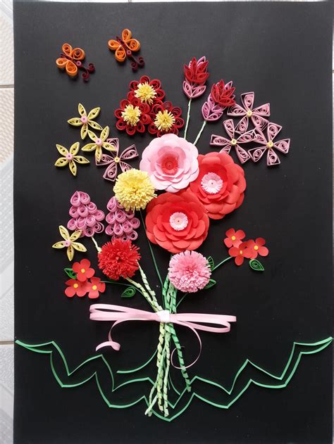 花束 衍纸画 临摹作品 堆糖美图壁纸兴趣社区