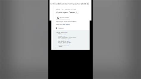 Dense Layer In Tensorflow Data Science Interview Questions Youtube