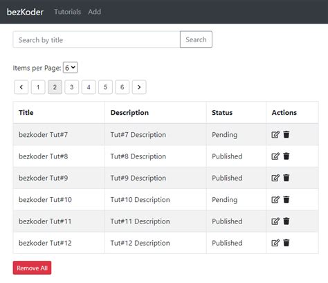 React Table Pagination Server Side With Search React Table V7