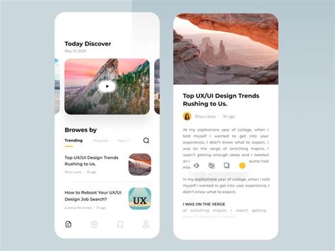 News Feed Ui Design Concept Ui Design Concept Design Ui Ux Design
