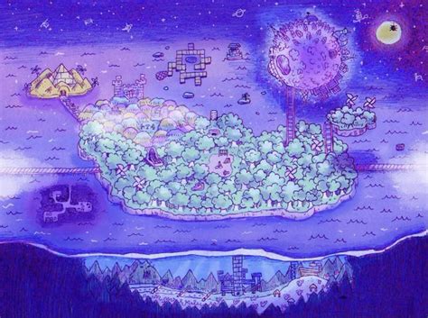 Pin By Kk On Omori World Map Design Artwork Map Poster