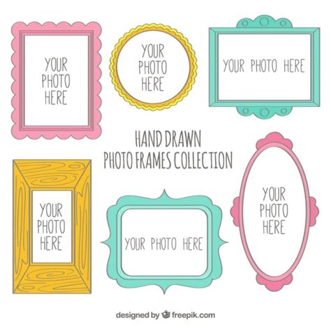 귀여운 액자 벡터 Freepik에서 무료 고품질 벡터를 다운로드하세요 Freepik