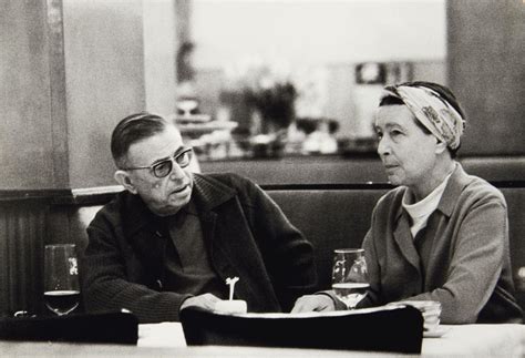 Bruno Barbey Jean Paul Sartre And Simone De Beauvoir Paris 1969