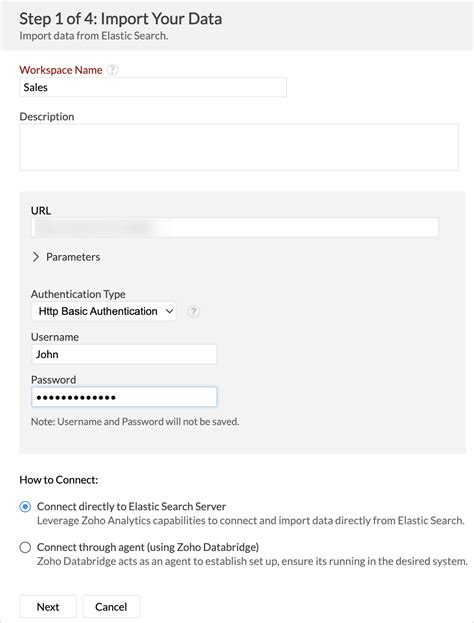 Elasticsearch Zoho Analytics Help