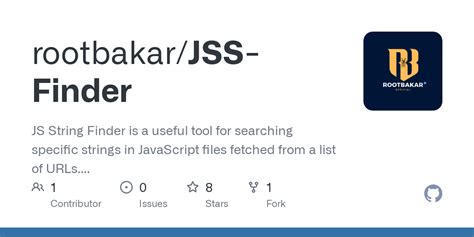 Github Rootbakarjss Finder Js String Finder Is A Useful Tool For Searching Specific Strings