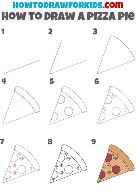 How To Draw A Pizza Slice