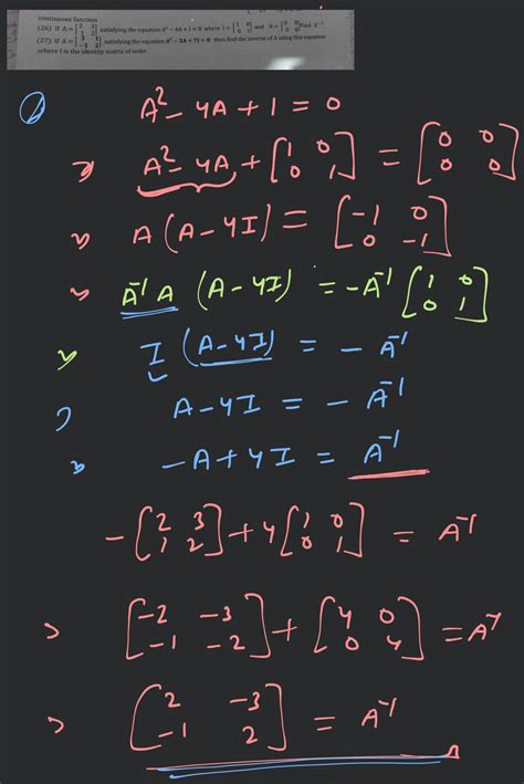 Continuous Function26 If A 21 32 Satisfying The Equation A2−4ai0
