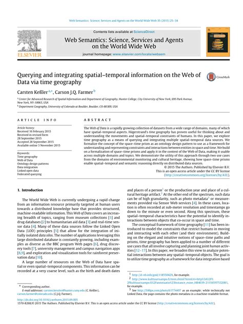 Pdf Querying And Integrating Spatialtemporal Information On The Web