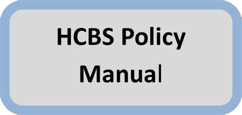 Hcbs Manuals Health And Senior Services