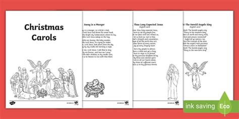 Christmas Carols Booklet Printable Twinkl Teacher Made