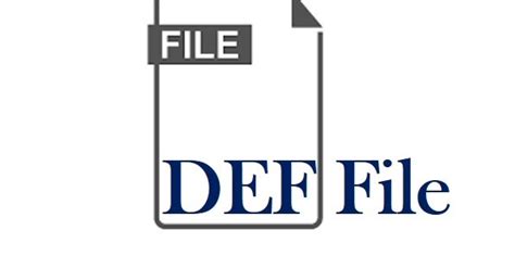 Def File
