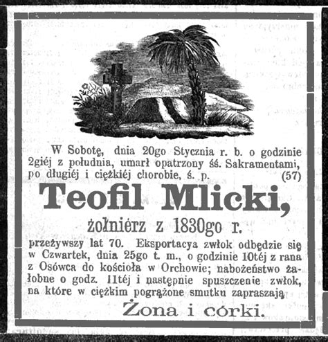 Strzelno Moje Miasto Teofil Jarmułt Mlicki 1813 1883 Kawaler Krzyża