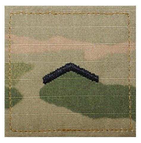 Army Rotc Ocp Rank W Hook Closure Private Pv2 Military Depot