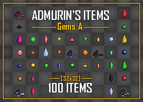 Admurins Gem Items A Gamedev Market