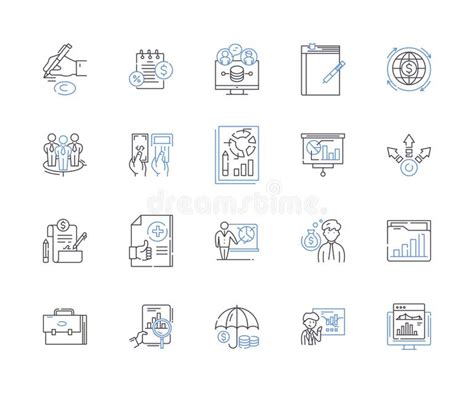 Lean Management Outline Icons Collection Lean Management Efficiency