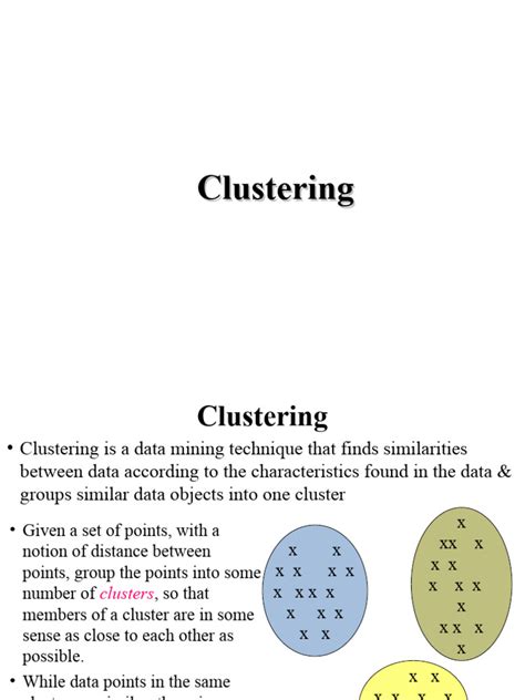 Ch 6 Dm Clustering Pdf Cluster Analysis Theoretical Computer Science