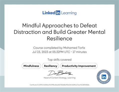 Mohamed Torfa On Linkedin Certificate Of Completion