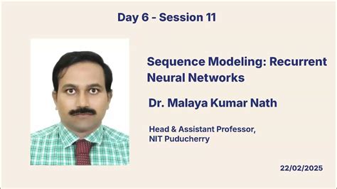 Sequence Modeling Recurrent Neural Networks Youtube