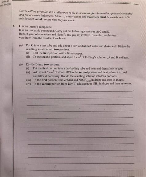 Nigeria Chemistry 3 Practical Alternative A Questions And Answers