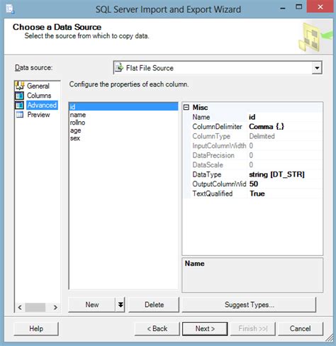Importing Csv File Into Sql Server Using Ssis