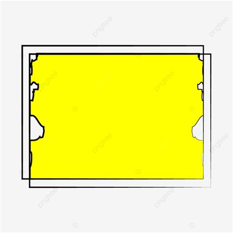 Yellow With Black Text Box Border Vector Yellow Text Box Border PNG And Vector With