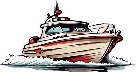 Motorboat Cartoon Mascot Ai Generative 33195683 Png