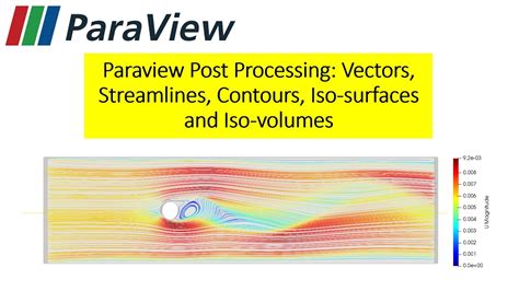 Paraview Post Processing Vectors Streamlines Contours Iso Surfaces
