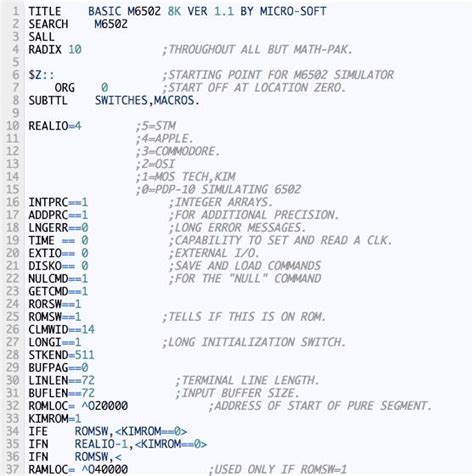 比尔·盖茨 1978 年写的 Basic For 6502 古老程序曝光 Csdn博客