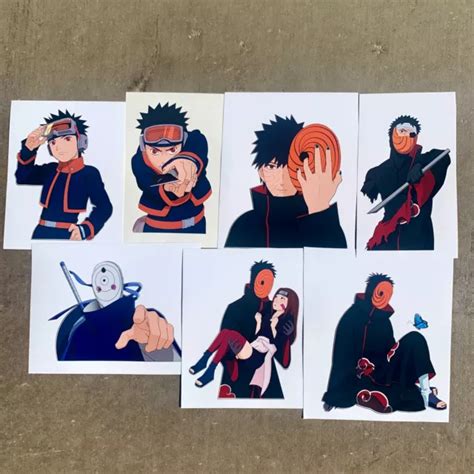 Tobi Uchiha Obito Madra Itachi Sharingan Mangekyou Naruto Anime Sticker Eur 7 64 Picclick Fr
