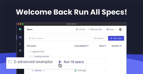 Check Out Our Experimental Release Of Run All Specs
