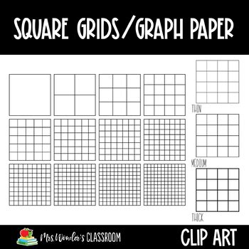 Square Grid Math Templates Graph Paper Clipart Graphing Math Shape