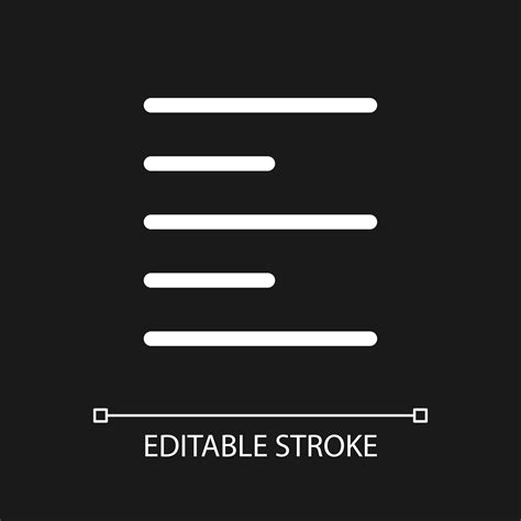 Text Pixel Perfect White Linear Ui Icon For Dark Theme Full Document