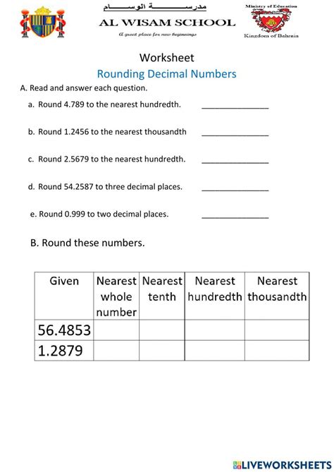 Rounding Decimals To The Nearest Hundredth
