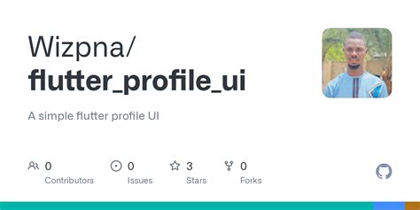Github Wizpnaflutterprofileui A Simple Flutter Profile Ui