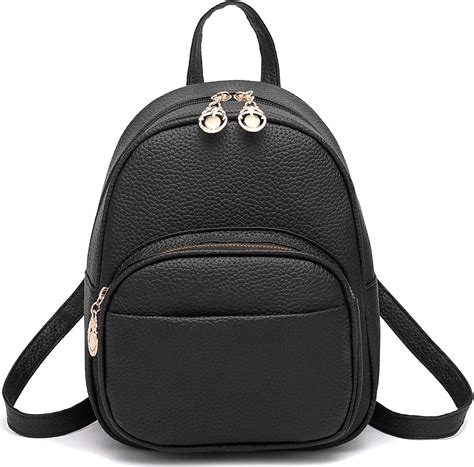 Small Leather Backpack Mini Cute Casual Daypack Fashion