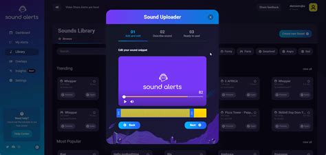 Sound Library Showcase Sound Alerts Help