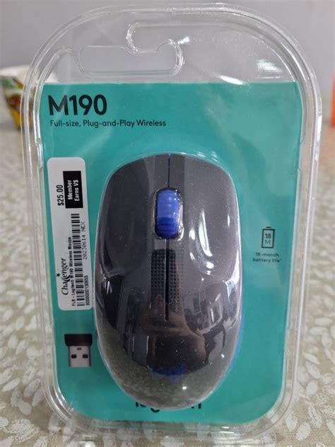 Logitech M190 Wireless Mouse Computers And Tech Parts And Accessories Mouse And Mousepads On Carousell