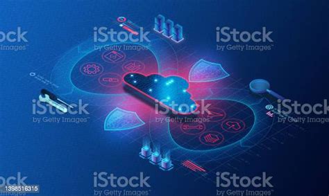 Devsecops 개념 개발 및 운영 It 수명 주기 전반에 걸친 보안 테스트 통합 3d 일러스트레이션 구름에 대한 스톡 벡터 아트 및 기타 이미지 Istock