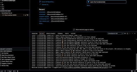 sonarqube ide scanning all the files instead of opened file when
