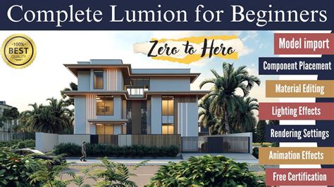 Complete Lumion Tutorial For Beginners Zero To Hero Youtube