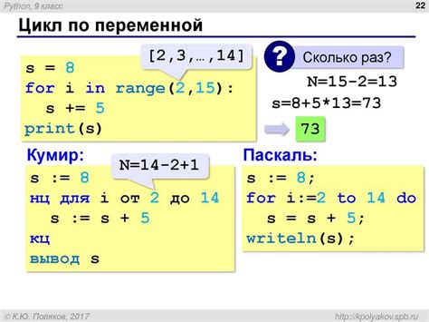 Цикл For в Python