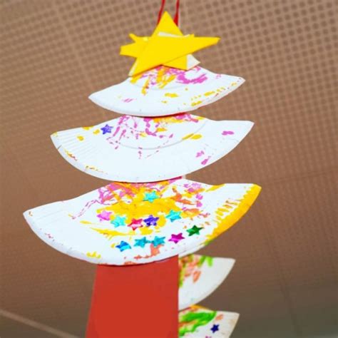 紙皿ツリー製作 せいさくっと