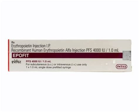 Epofit 4000 Injection Online Only 699 Hivhub