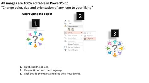 Arrows Around Question Mark Powerpoint Templates