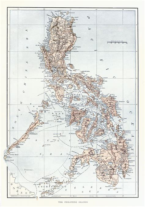 Large Detailed Old Political And Administrative Map Of Philippines With