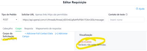 Cant Create An External Request Nosense Json Error And A New Strange